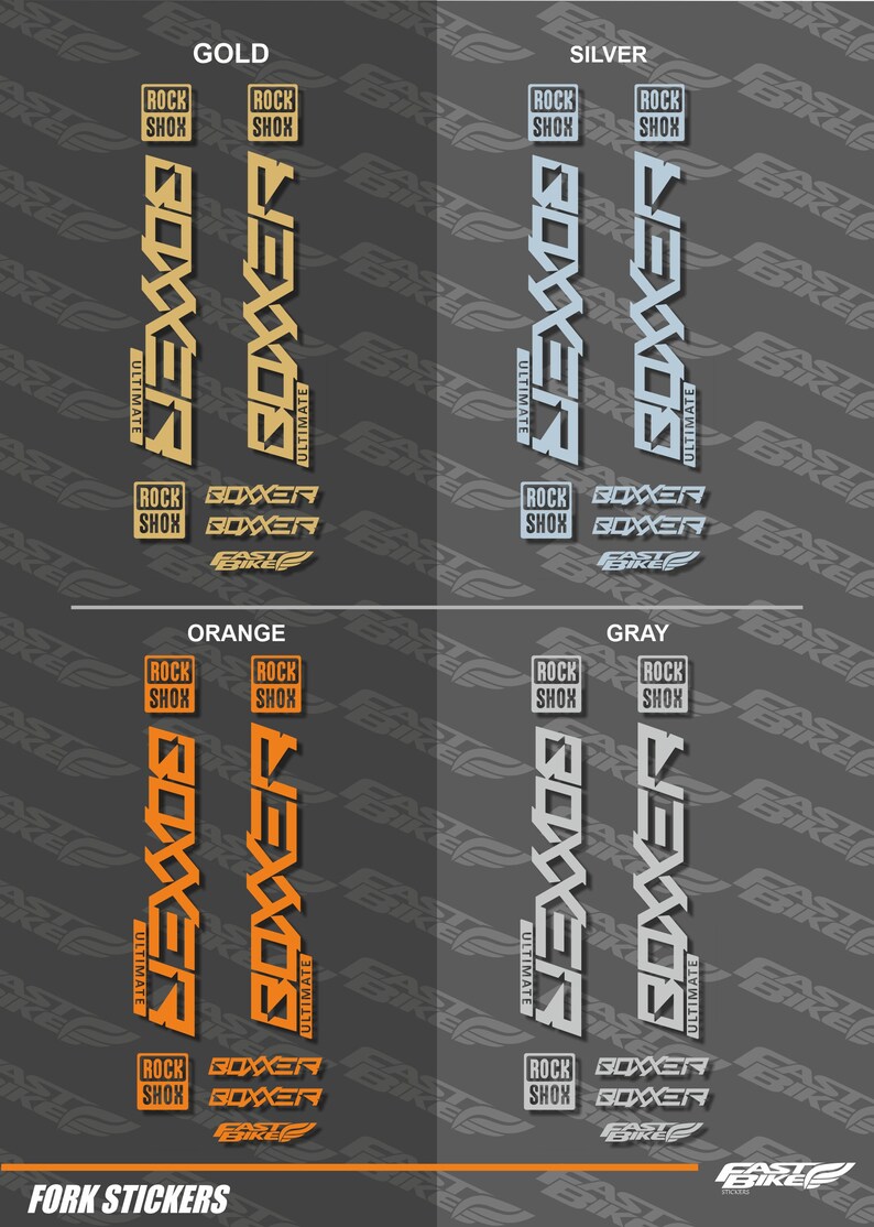 Boxxer Stickers Bike Fork - Etsy