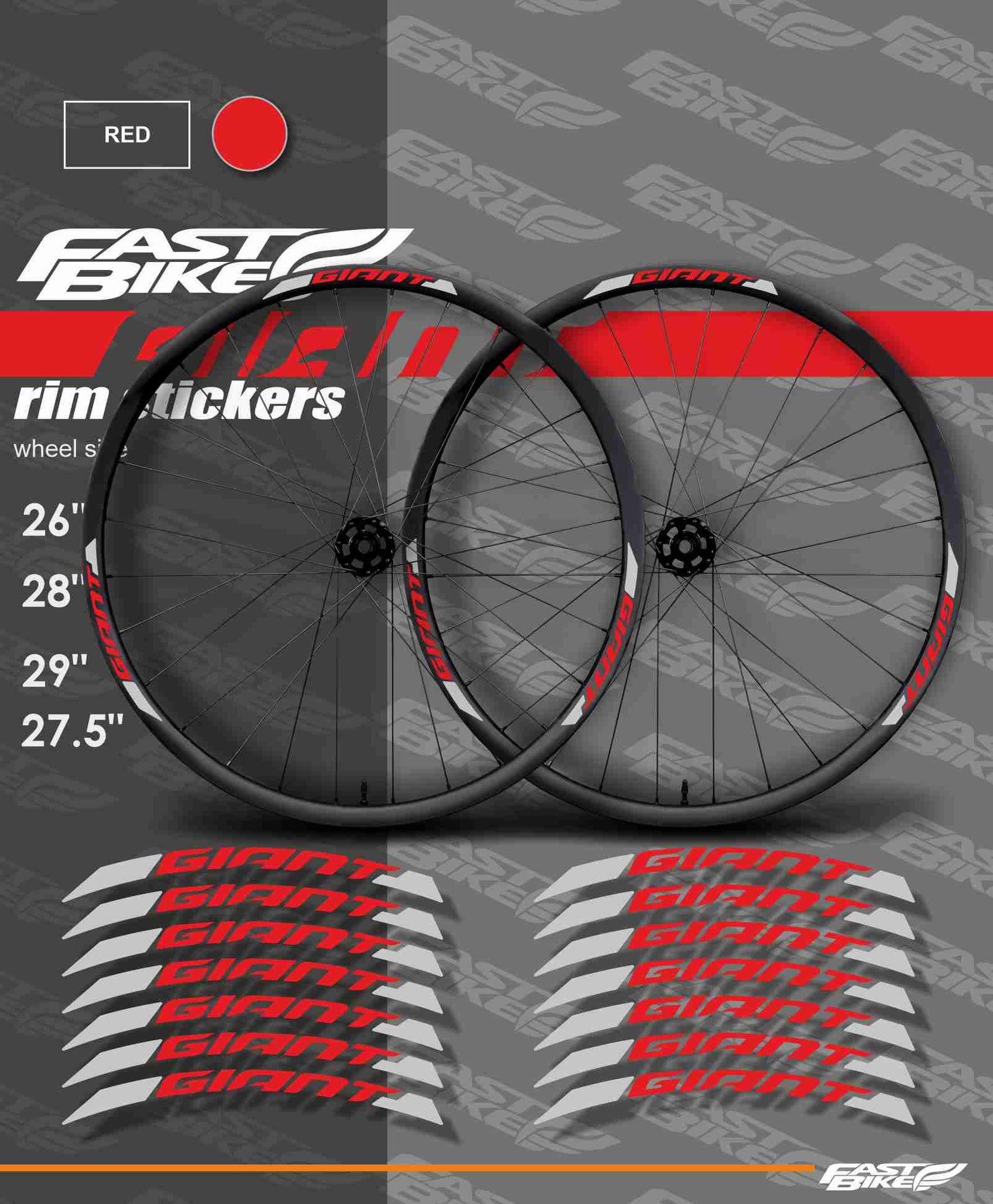 Custom Made GIANT Bike Rim Stickers - Etsy