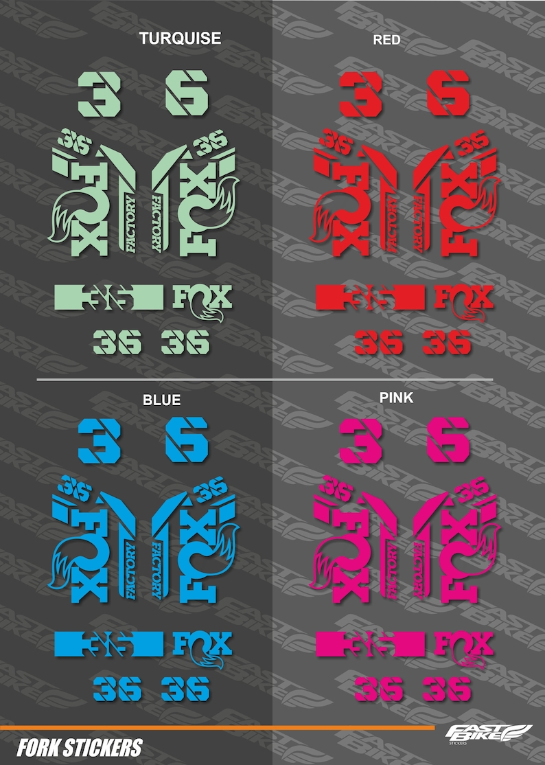 Fox 36 Decal Stickers Bike Fork - Etsy