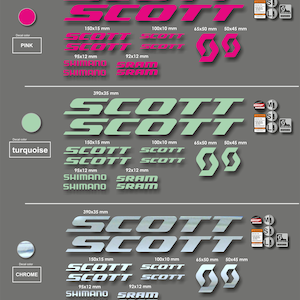 Custom Made Scott Stickers on Bike. Scott Decals - Etsy