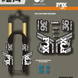 Fox 36 Decal Stickers bike fork | Etsy