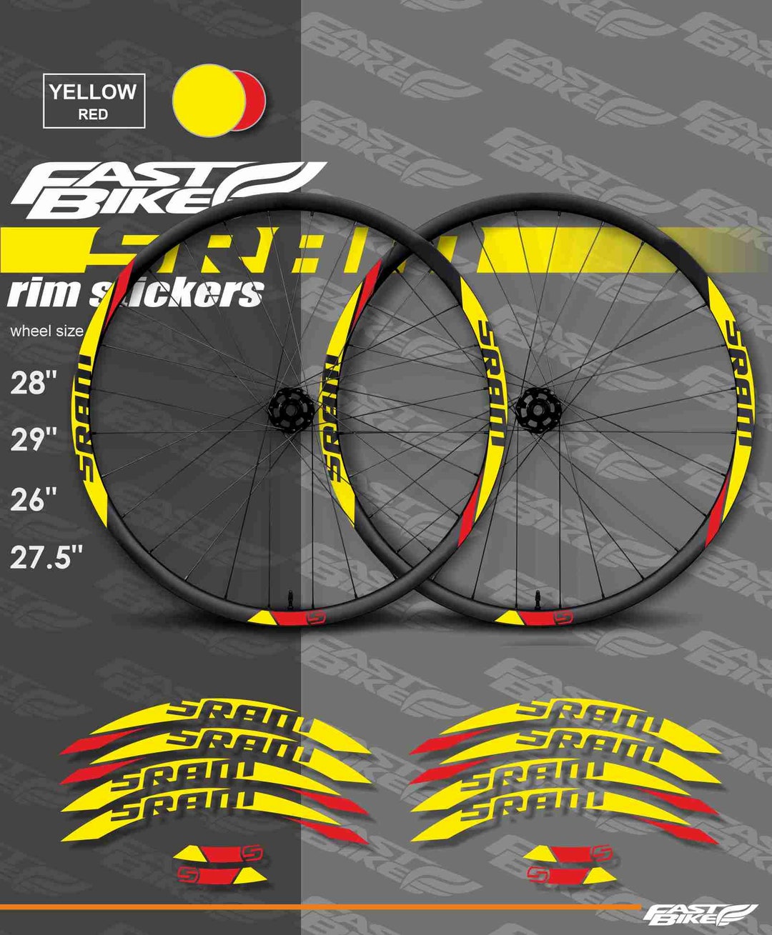 Custom Made Sram Bike Rim Decal Stickers. Sram Stickers on Bike - Etsy UK