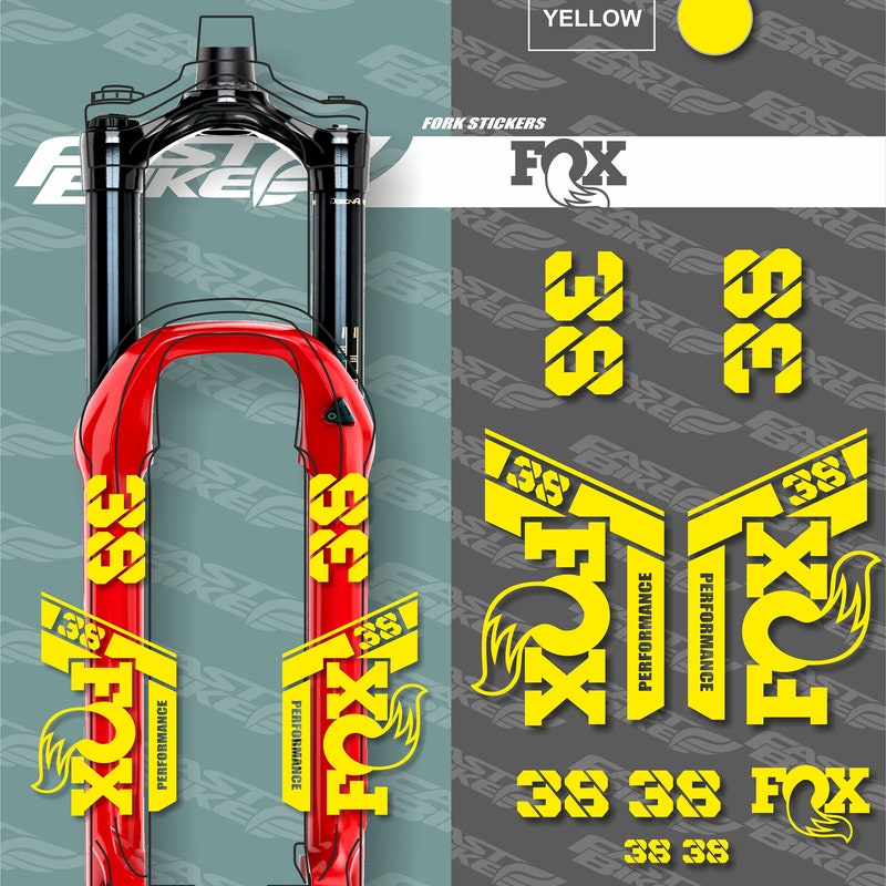 Fox 38 performance decal - Etsy.de