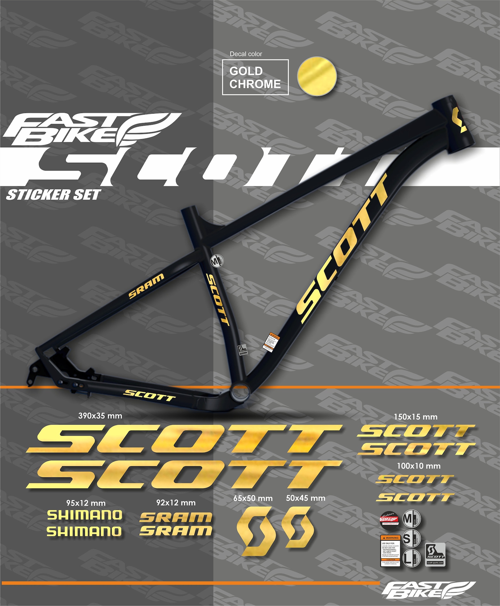 Custom Made Scott Stickers on Bike. Scott Decals - Etsy