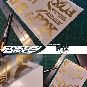 Fox 34 Decal Stickers Bike Fork - Etsy