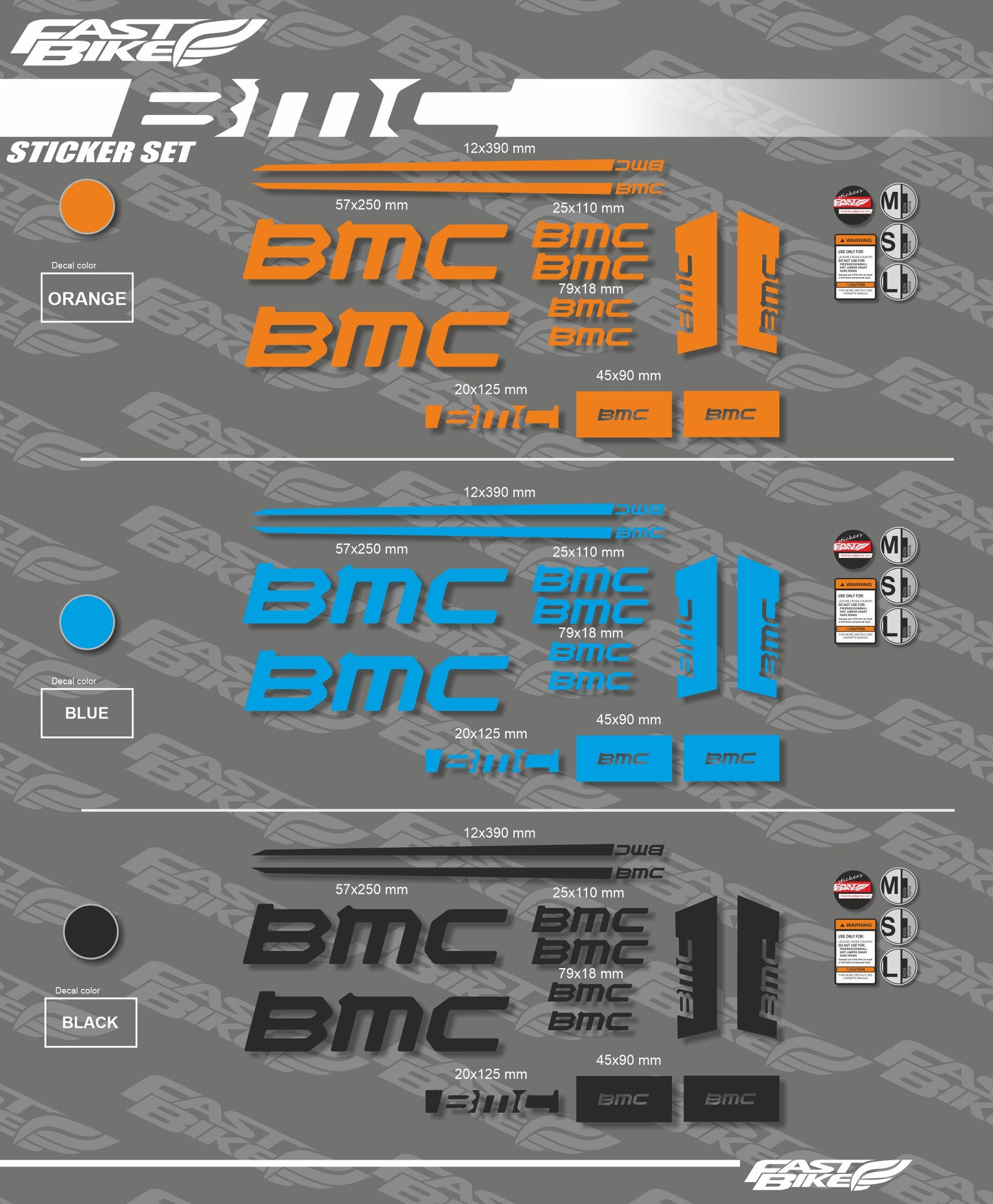 BMC Decal on Bike. - Etsy