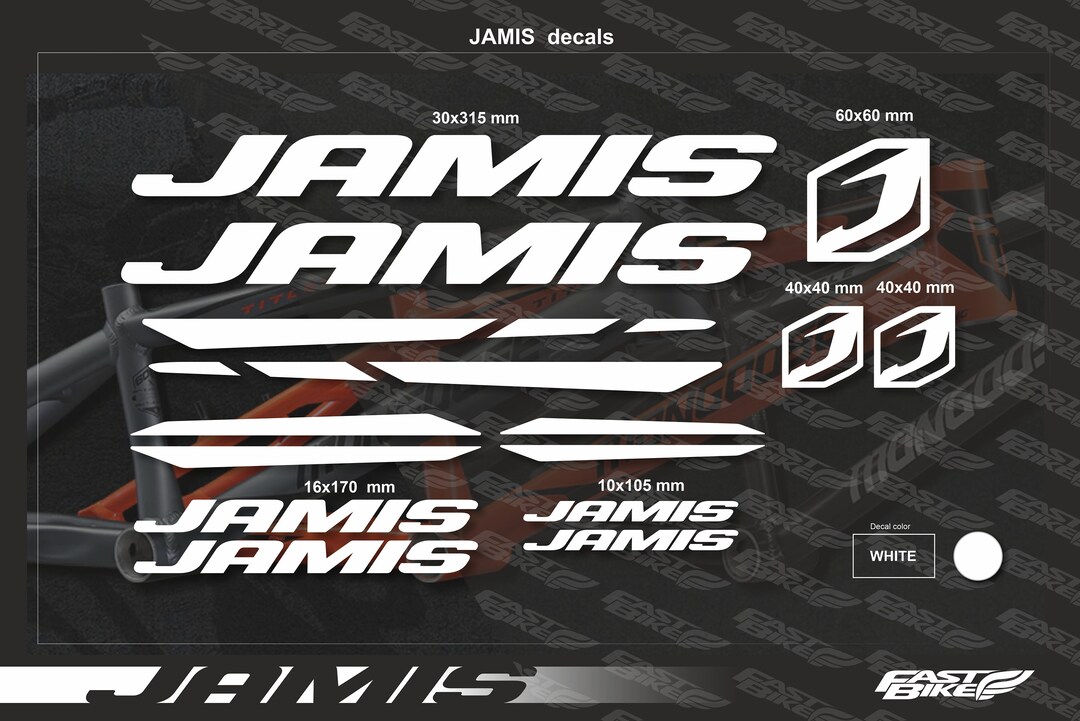Custom Made JAMIS Stickers on Bike. JAMIS Decals - Etsy