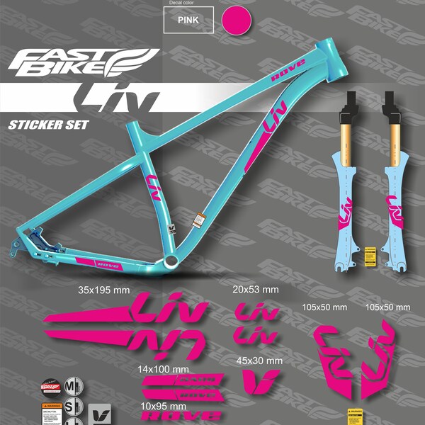 Bike Frame Decal - Etsy