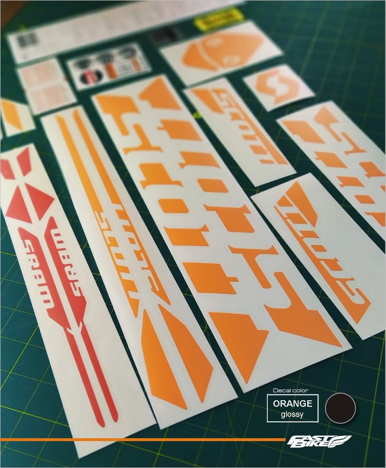 Scott decal stickers on bike.Scott decals | Etsy