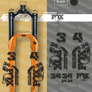 Fox 34 Decal Stickers Bike Fork - Etsy