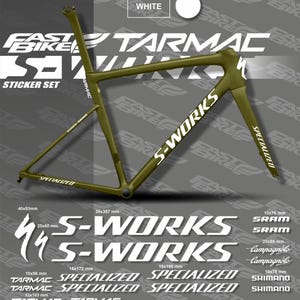 Custom S-works Tarmac Bike Decal Sticker Set - Etsy