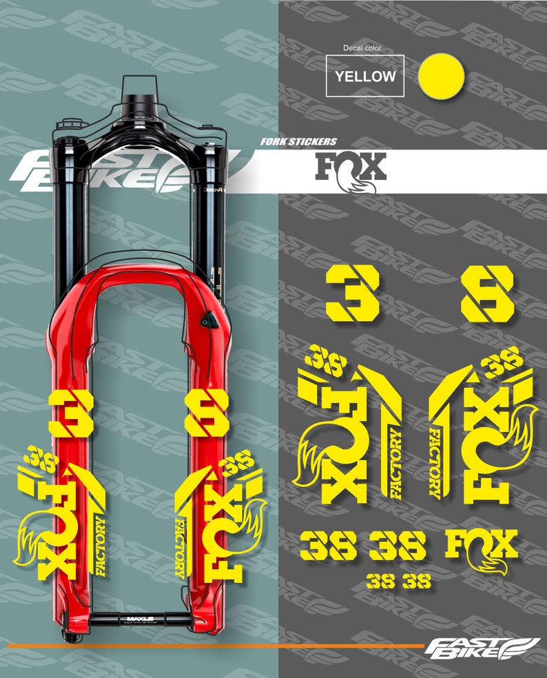 Fox 38 Factory 2021 Decals Stikers - Etsy