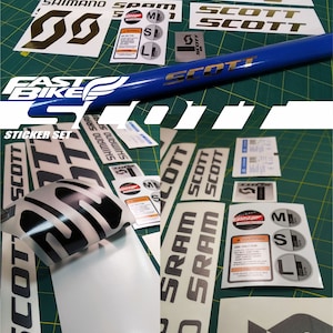 Custom Made Scott Stickers on Bike. Scott Decals - Etsy
