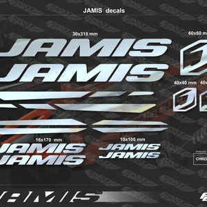 Custom Made JAMIS Stickers on Bike. JAMIS Decals - Etsy