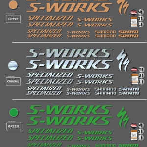 Custom Made S-works Decal Stickers on Bike.s-works Decals - Etsy