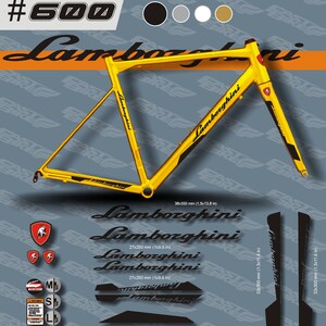 Lamborghini Decal Stickers on Bike. Lamborghini Decals - Etsy