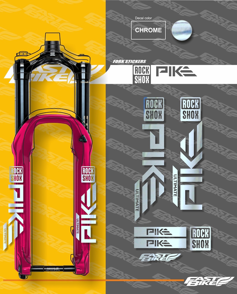 Rock Shox Pike ULTIMATE 2022 Decal Bike Fork - Etsy
