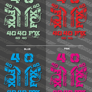Fox 40 Decal Stickers Bike Fork - Etsy
