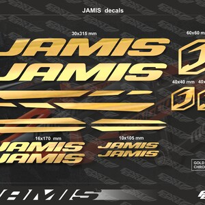 Custom Made JAMIS Stickers on Bike. JAMIS Decals - Etsy