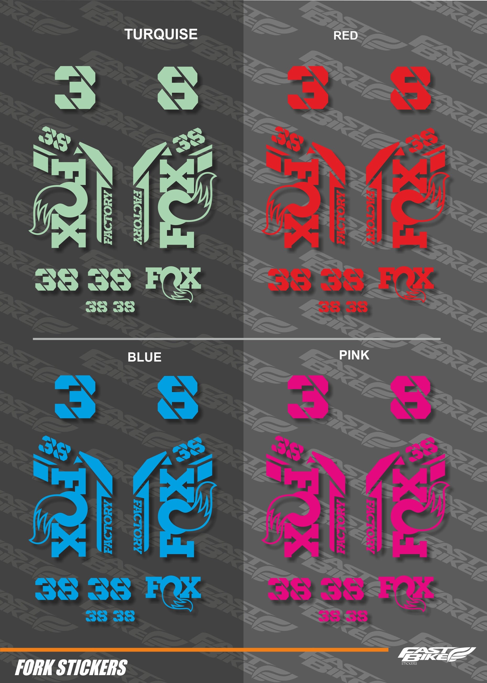 Fox 38 Factory 2021 Decals Stikers - Etsy
