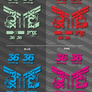 Fox 36 2018 Factory Decals Stikers - Etsy