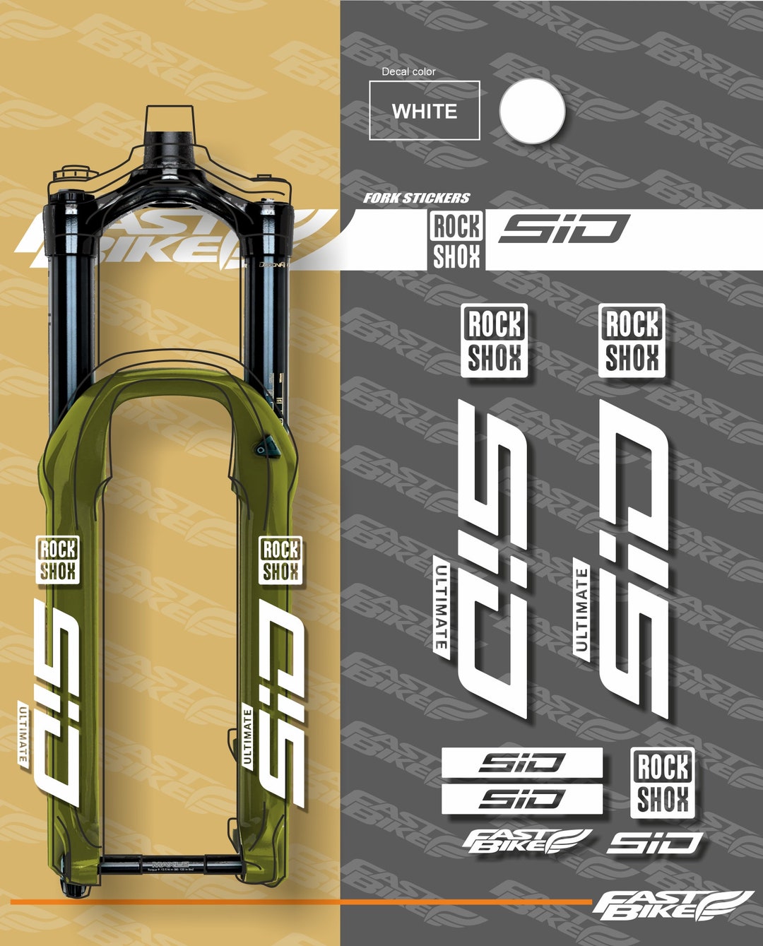 Rock Shox SID ULTIMATE Decal Bike Fork - Etsy