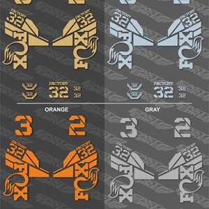 Fox 32 Factory Decals Stikers - Etsy