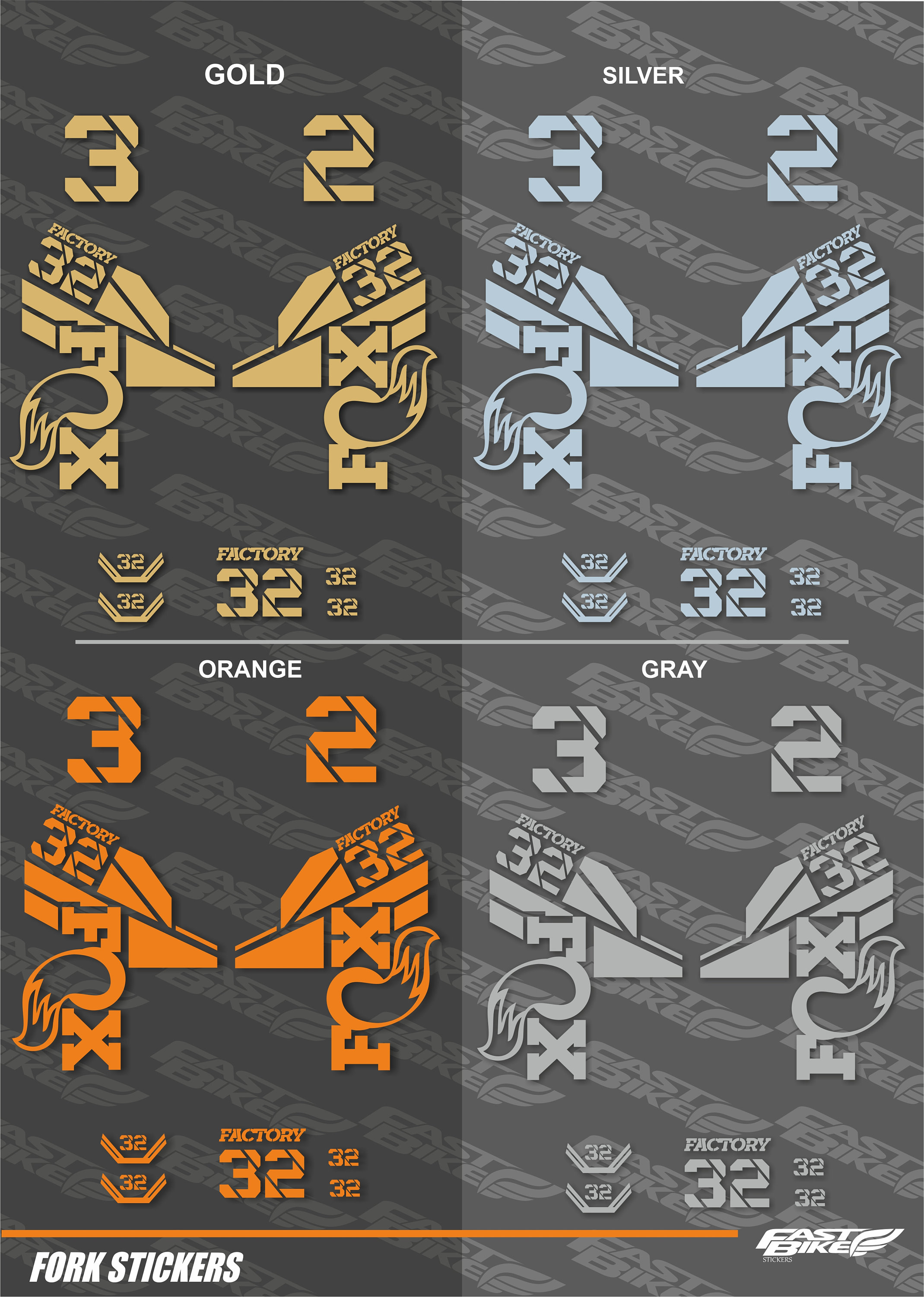 Fox 32 Factory Decals Stikers - Etsy