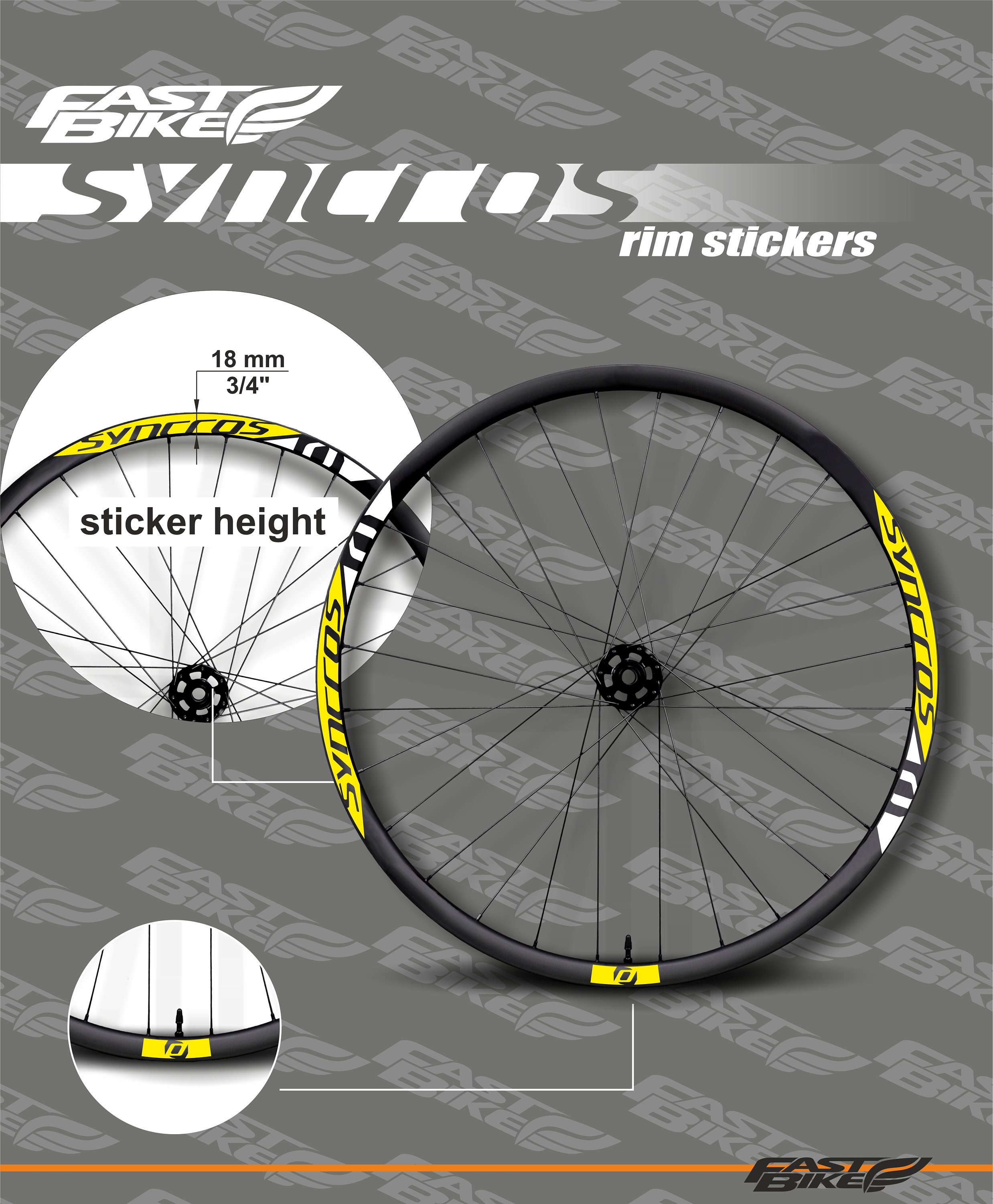 Custom Syncros Bike Rim Decal Stickers: 26-29" Wheels - Etsy