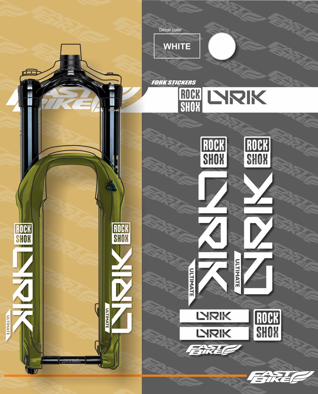 Rock Shox Lyrik 2022 Ultimate Fork Stickers - Etsy