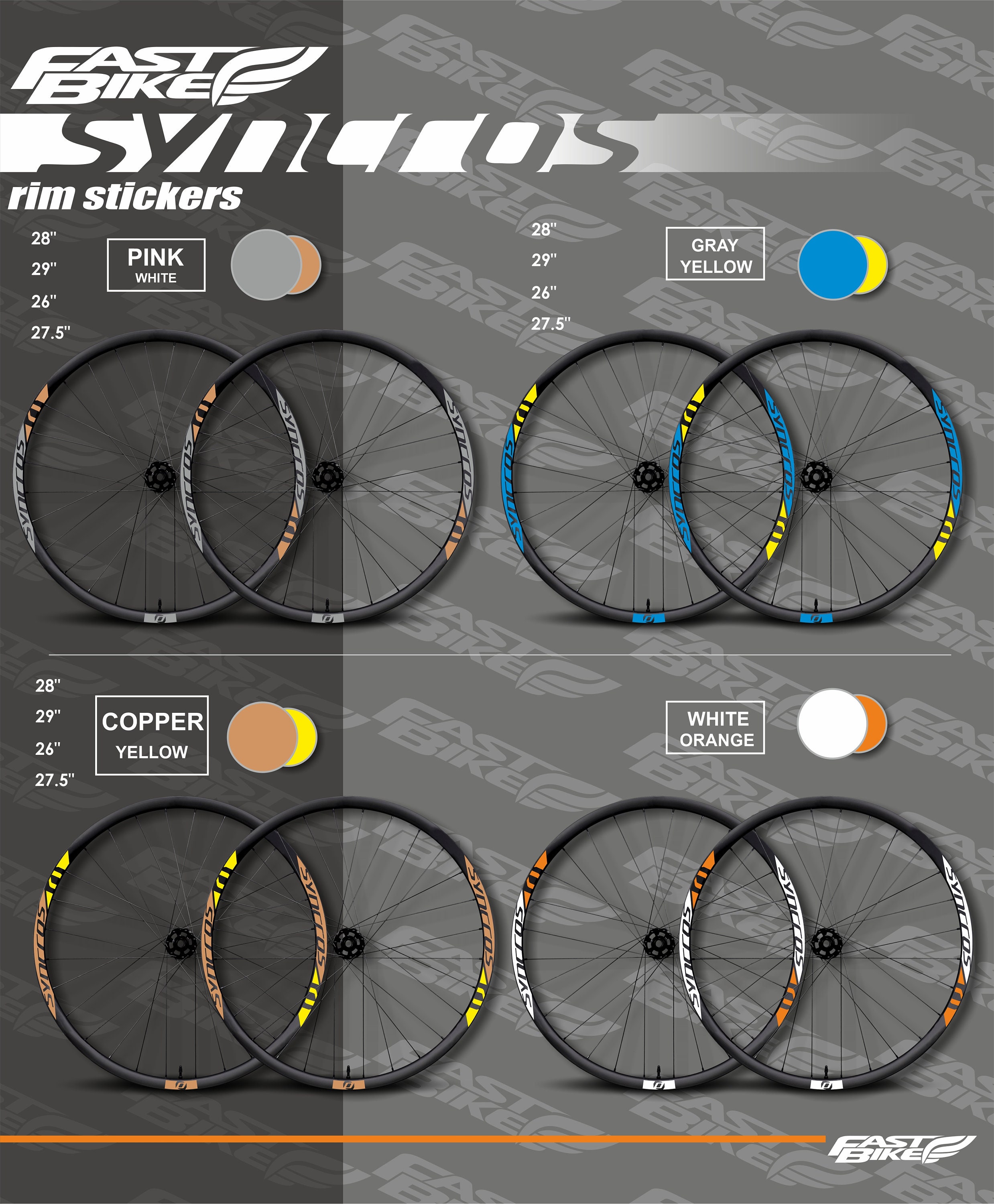 Custom Syncros Bike Rim Decal Stickers: 26-29" Wheels - Etsy