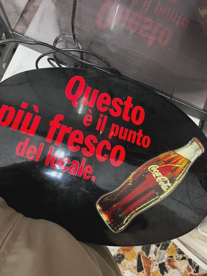 Vintage Coca-cola Illuminated Sign. Working. 55 X 35 Cm - Etsy Canada