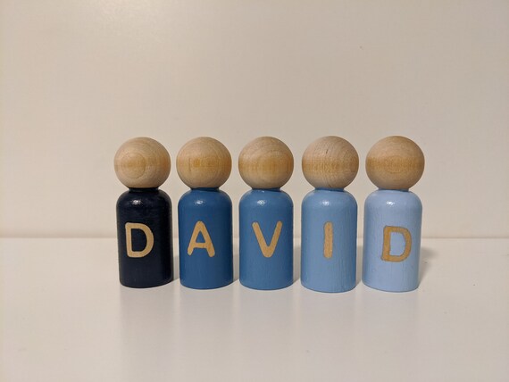 Personalized Name Peg Dolls Toys Learning & School etna.com.pe