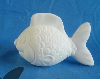 FREE USA Shipping! Prize Striped Bass Rock Fish! U Paint Ceramic Bisque ...
