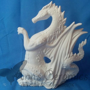 Fire Dragon - Made to Order - Paint Your Own Bisque - Etsy