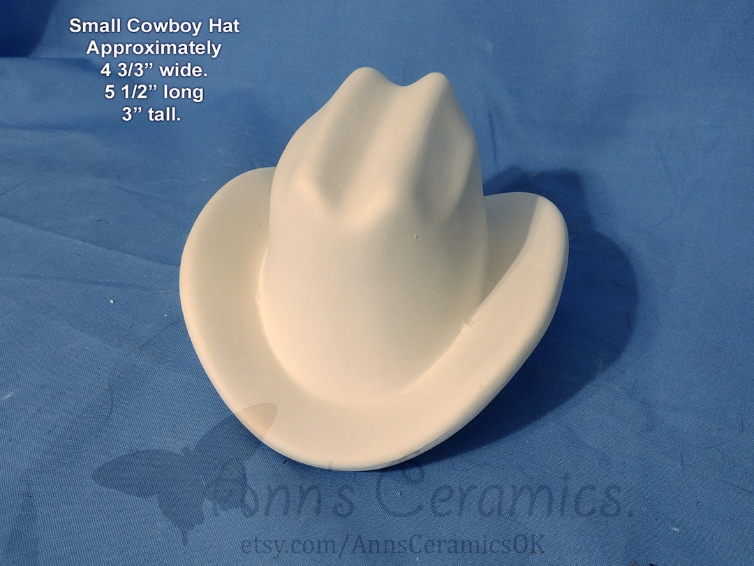 Small Cowboy Hat - Made to Order - Paint Your Own Bisque - Etsy