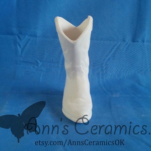 Small Western Boot (right) - Made to Order - Paint Your Own Bisque - Etsy