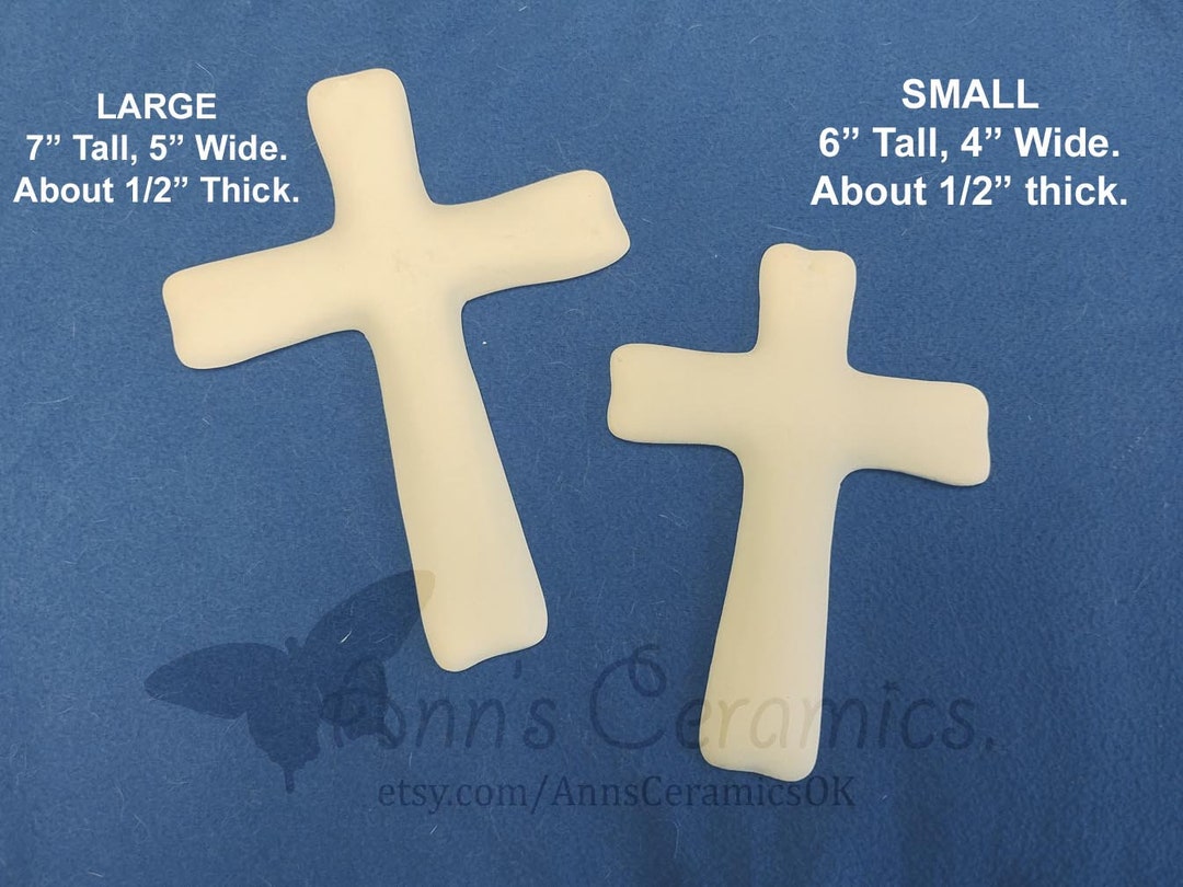 Plain Crosses Four Sizes - Made to Order - Paint Your Own Bisque - Etsy