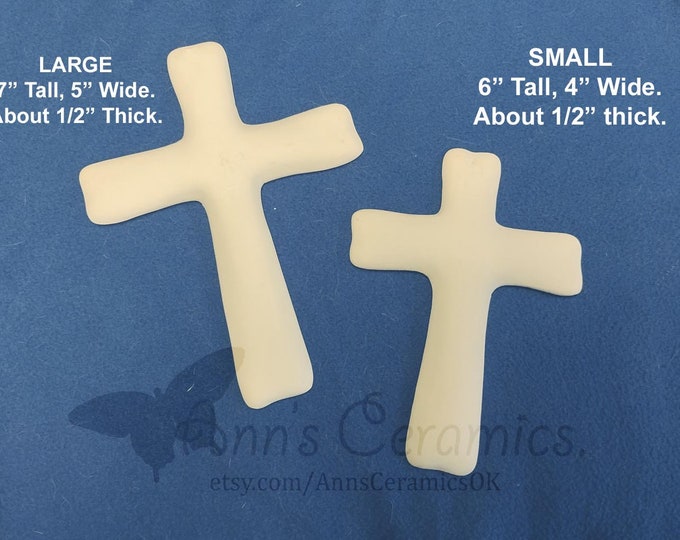 Plain Crosses Four Sizes - Made to Order - Paint Your Own Bisque - Etsy