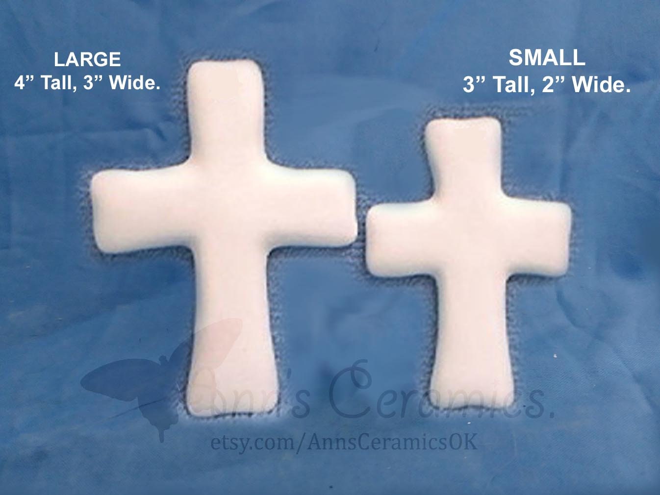 Plain Crosses Four Sizes - Made to Order - Paint Your Own Bisque - Etsy