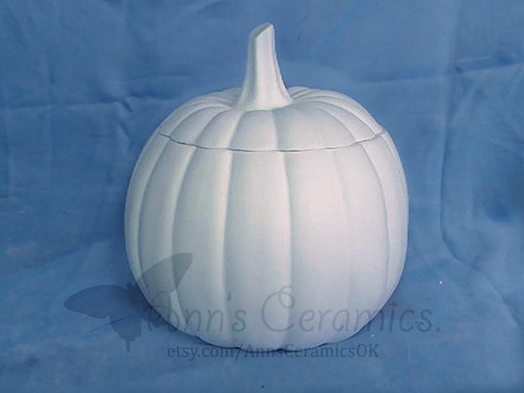 Large Lidded Pumpkin - Made to Order - Paint Your Own Bisque - Etsy