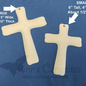 Plain Crosses Four Sizes - Made to Order - Paint Your Own Bisque - Etsy