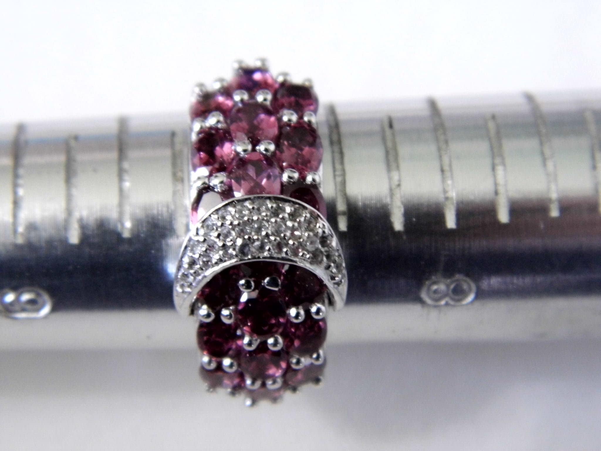 STS 925 Chuck Clemency Dark Pink Gemstone Ring Size 7 - Etsy