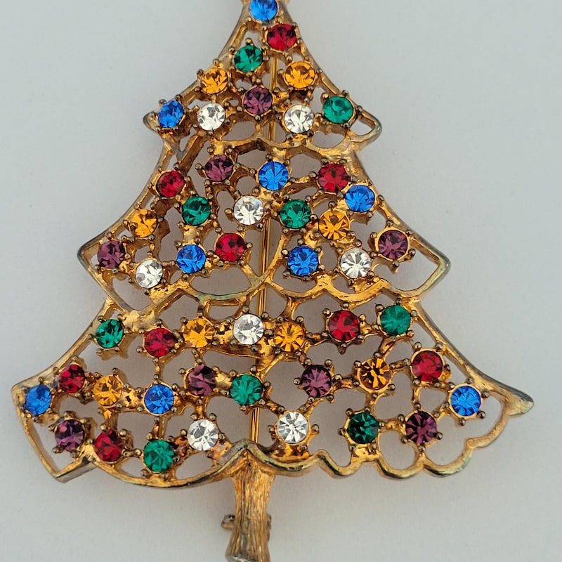 Eisenberg Ice Gold Brooch - Etsy