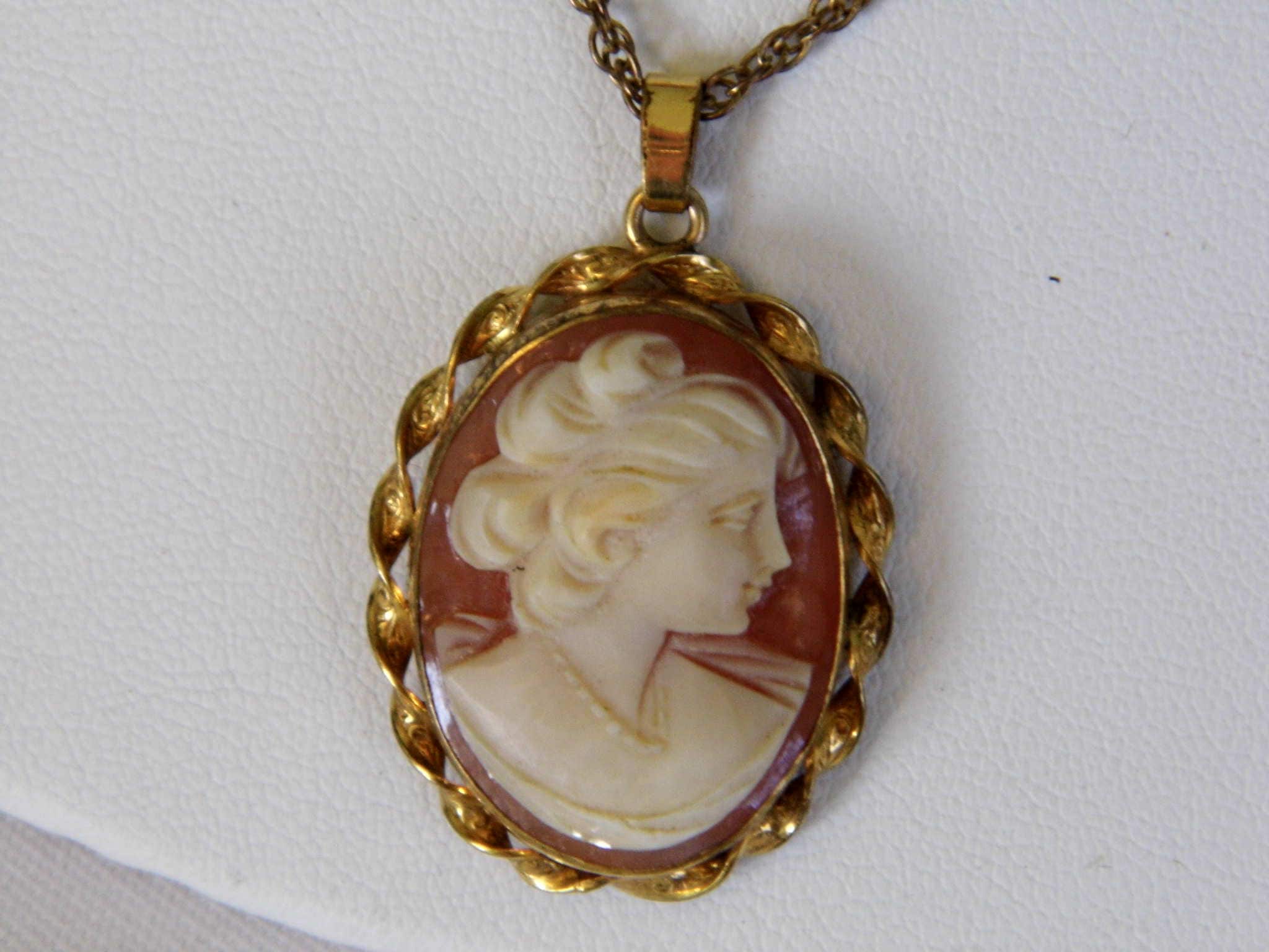 Vintage Van Dell 1/20 12k GF Cameo Locket Necklace - Etsy