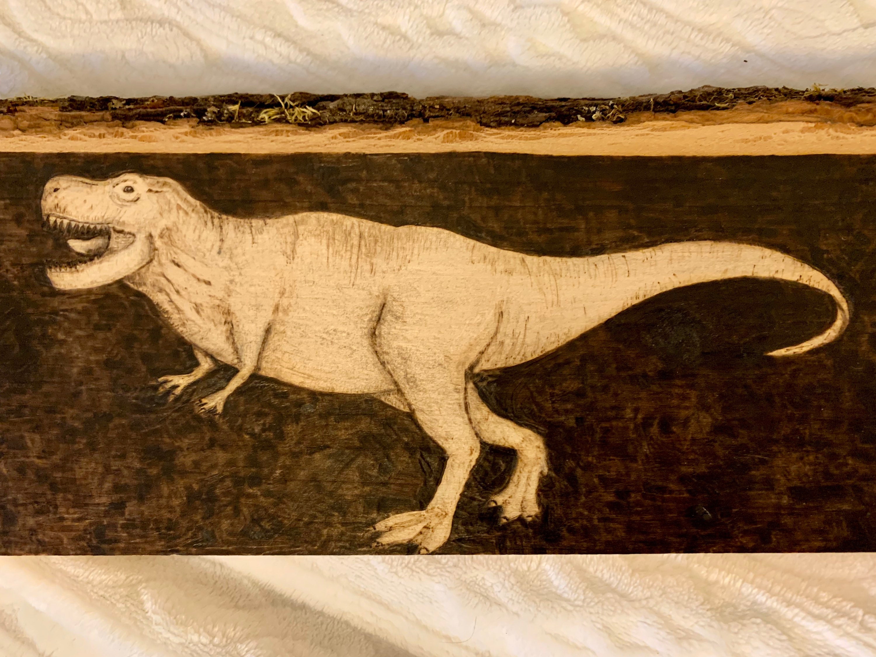 Wood Burned T-rex Wall Hanging - Etsy