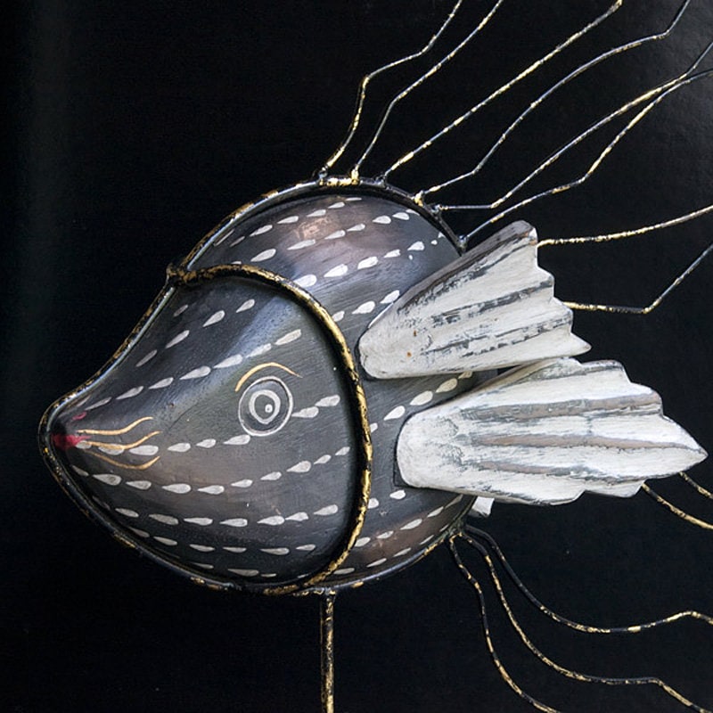 Wire Fish Sculpture - Etsy