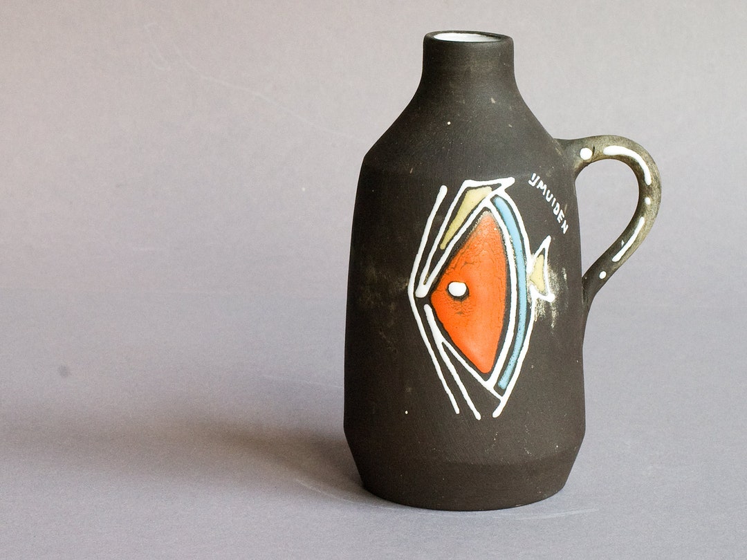 Plateelbakkerij 'ons Ideaal' Vaasje Gouda MCM Dutch Art Ceramics - Etsy