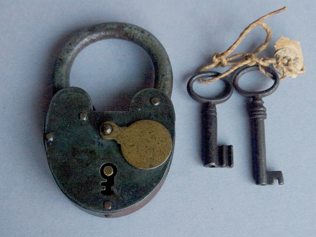 Antique Padlock 1850s European Germany or the Netherlands - Etsy
