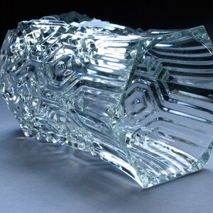 Luminarc Hexagonal Vase MCM Art Glass France - Etsy